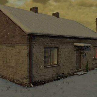 Small Brick House v1.0 FS22 Mod | Farming Simulator 22 Mod