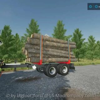 Tandem Forest trailer v1.0.3 FS22 Mod | Farming Simulator 22 Mod