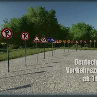 Traffic signs DE 1956 v1.0 FS22 Mod | Farming Simulator 22 Mod