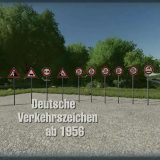 Traffic signs DE 1956 v1.0 FS22 Mod | Farming Simulator 22 Mod