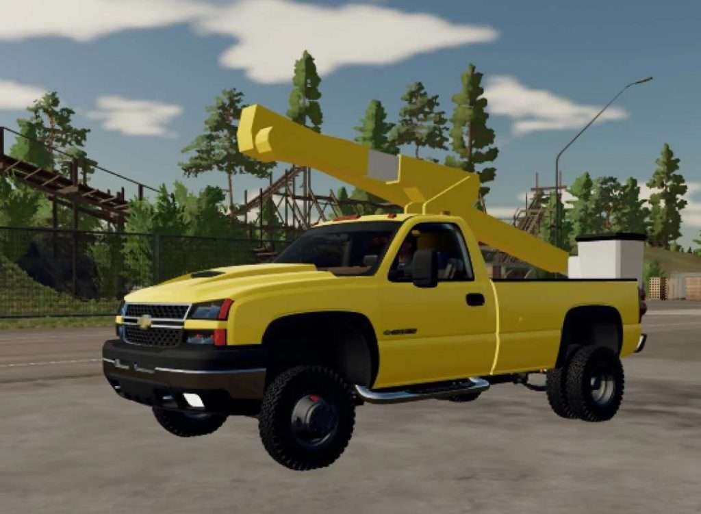 Vintage Chevy bucket truck v1.0 FS22 Mod | Farming Simulator 22 Mod