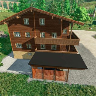 Wooden Carport V1.0 FS22 Mod | Farming Simulator 22 Mod