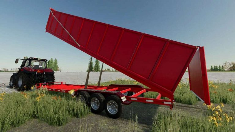 30 Flatbed Autoloading Bale Trailer v2.0 FS22 Mod | Farming Simulator ...