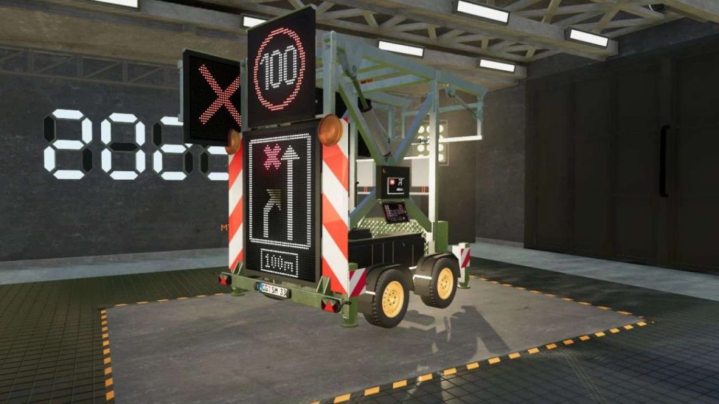 Advance warning tag v1.0 FS22 Mod | Farming Simulator 22 Mod