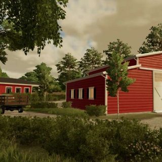 American Barn With Storage v1.0 FS22 Mod | Farming Simulator 22 Mod