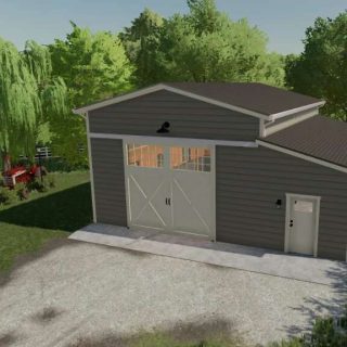 American Barn With Storage v1.0 FS22 Mod | Farming Simulator 22 Mod