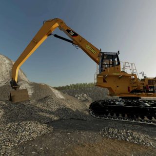 CAT 385C MH FSM Overhaul v1.0 FS22 Mod | Farming Simulator 22 Mod