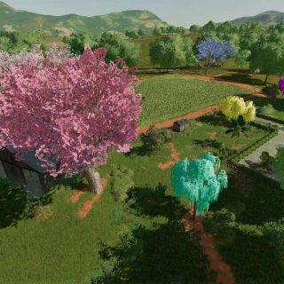 Collection Of Colorful Trees v1.0.0.1 FS22 Mod | Farming Simulator 22 Mod
