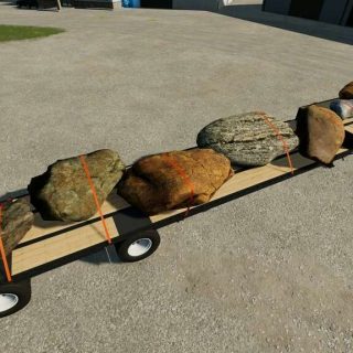 Dynamic Crushable Rocks Pack v1.0 FS22 Mod | Farming Simulator 22 Mod