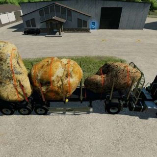 Dynamic Crushable Rocks Pack v1.0 FS22 Mod | Farming Simulator 22 Mod