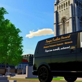Fourgon Pompe Funebre v1.0 FS22 Mod | Farming Simulator 22 Mod