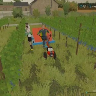 Grape Harvest With Workers v1.1 FS22 Mod | Farming Simulator 22 Mod