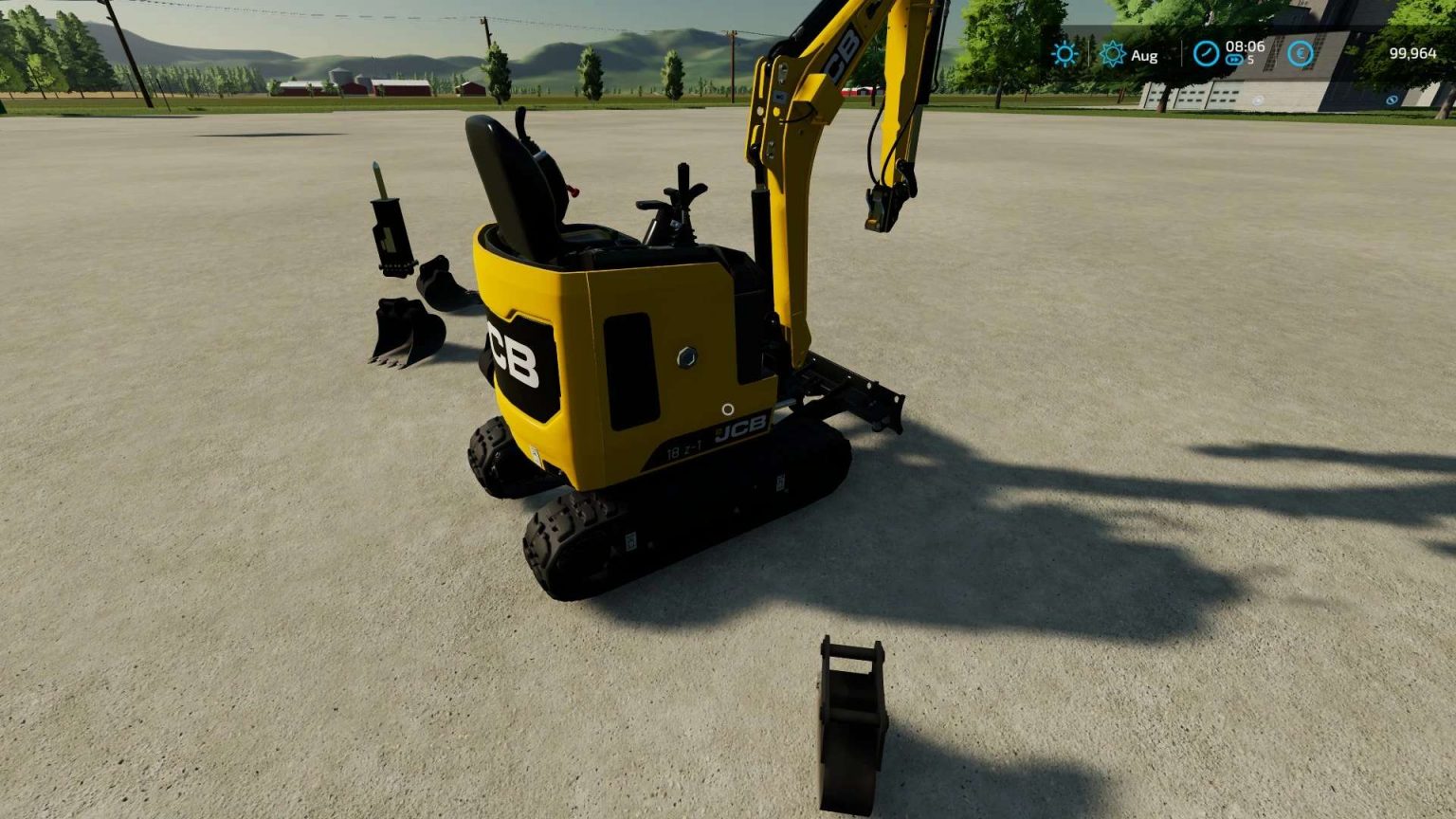 JCB 18Z v1.0 FS22 Mod | Farming Simulator 22 Mod