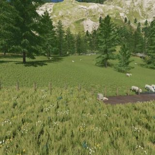Large Outdoor Sheep Pasture v1.0 FS22 Mod | Farming Simulator 22 Mod