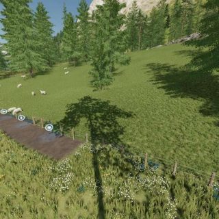 Large Outdoor Sheep Pasture v1.0 FS22 Mod | Farming Simulator 22 Mod