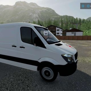 Mercedes Sprinter Croix Rouge v1.0 FS22 Mod | Farming Simulator 22 Mod