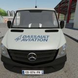 Mercedes Sprinter Dassault Aviation v2.0 FS22 Mod | Farming Simulator ...