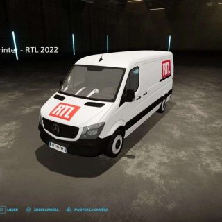 Mercedes Sprinter French Radios v4.1 FS22 Mod | Farming Simulator 22 Mod