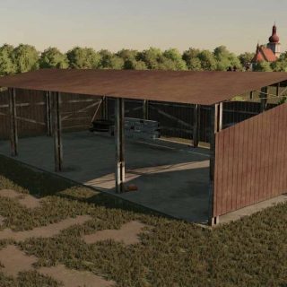 Old Rusty Shed 25x13m v1.0 FS22 Mod | Farming Simulator 22 Mod