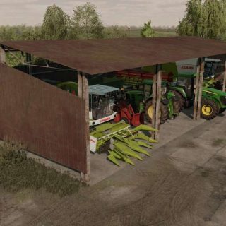 Old Rusty Shed 25x13m v1.0 FS22 Mod | Farming Simulator 22 Mod