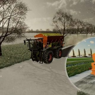 SaddelTrac Winter Service v1.0 FS22 Mod | Farming Simulator 22 Mod