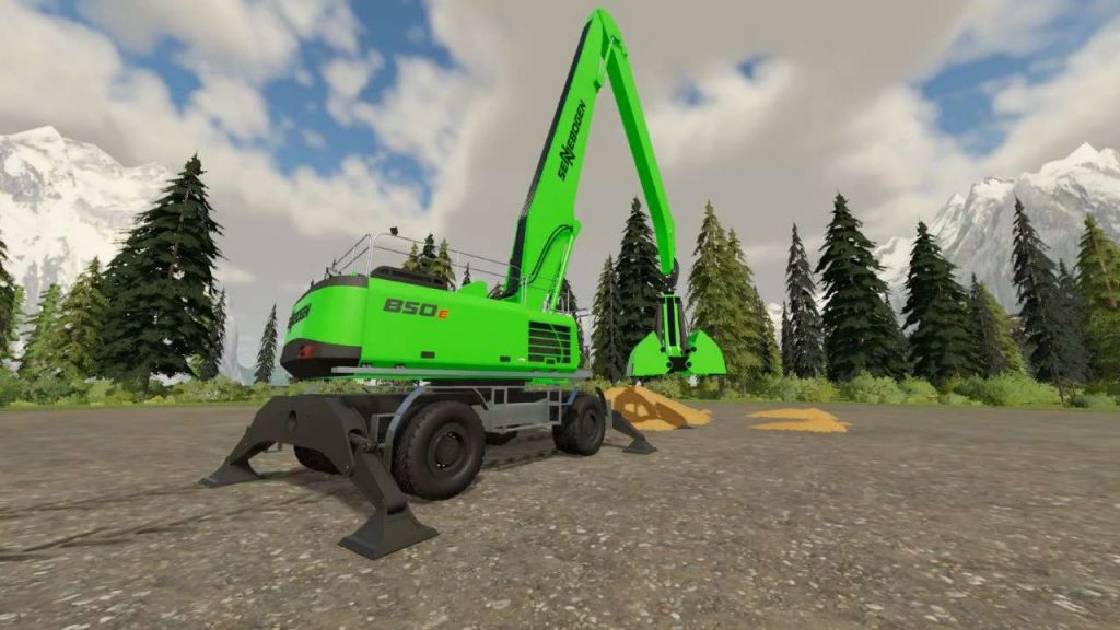Sennebogen Material Handler v1.0.0.2 FS22 Mod | Farming Simulator 22 Mod