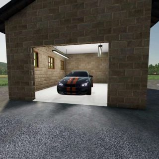 Simple Car Garage v1.0 FS22 Mod | Farming Simulator 22 Mod