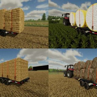 Small Flatbed Autoload Trailer v2.0 FS22 Mod | Farming Simulator 22 Mod