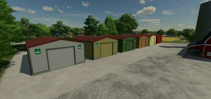 American Old Garage v1.0 FS22 - Farming Simulator 22 Mod | FS22 mod