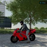 Sport bike Honda NR750 v1.0 FS22 Mod | Farming Simulator 22 Mod