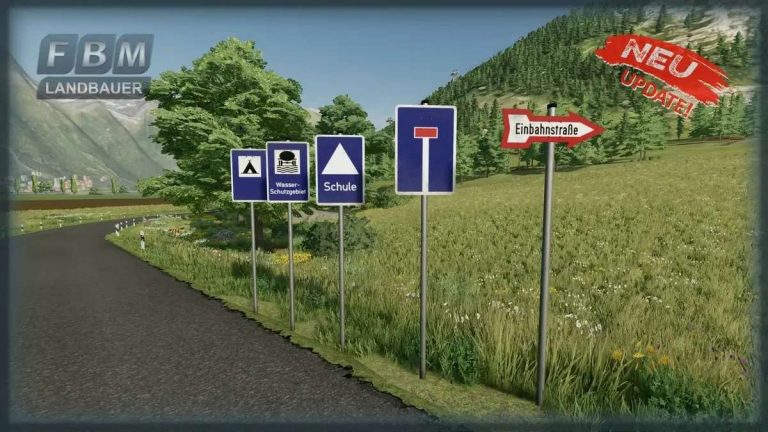 Traffic signs DE 1956 v1.1 FS22 Mod | Farming Simulator 22 Mod