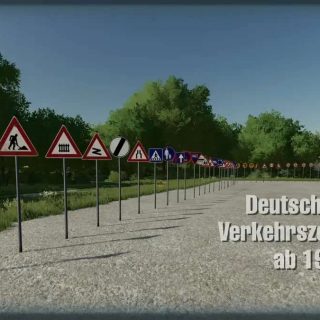 Traffic signs DE 1956 v1.1 FS22 Mod | Farming Simulator 22 Mod