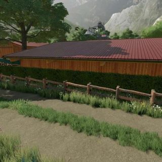Tree Trunk Fences v1.0 FS22 Mod | Farming Simulator 22 Mod