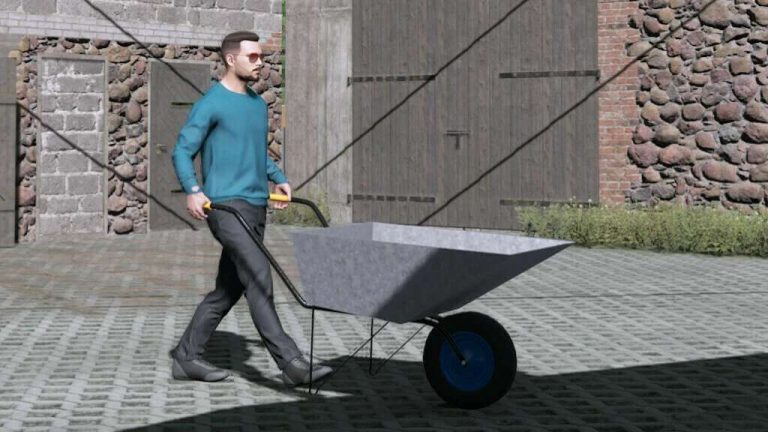 Wheelbarrow v1.0.1 FS22 Mod | Farming Simulator 22 Mod