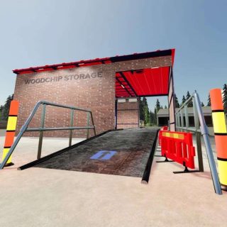 Woodchip Storage v1.0 FS22 Mod | Farming Simulator 22 Mod
