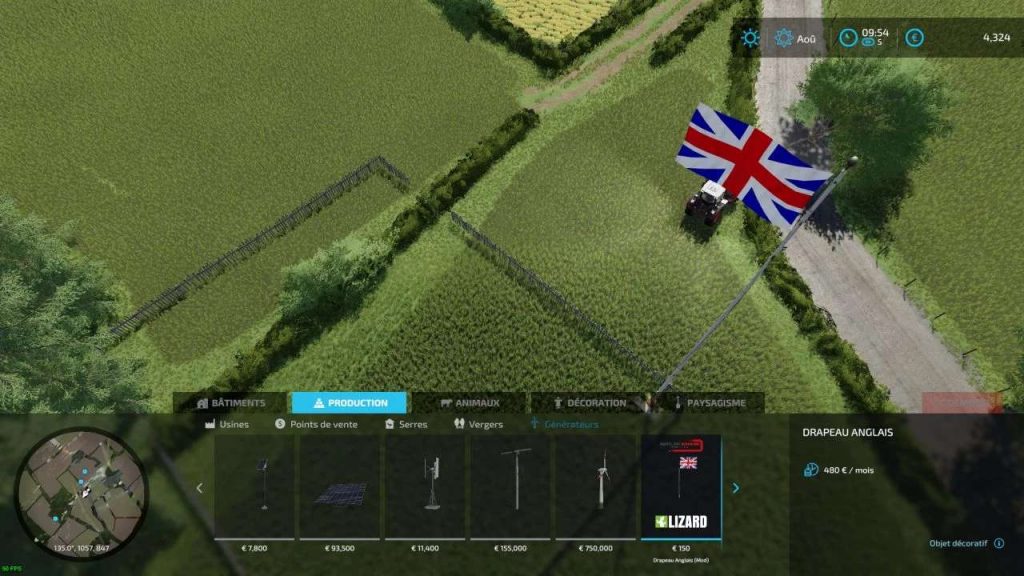 World Country Flag v1.7 FS22 Mod | Farming Simulator 22 Mod