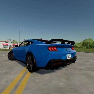 2024 Ford Mustang Dark Horse v1.0 FS22 Mod | Farming Simulator 22 Mod