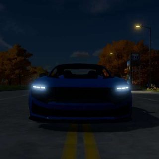 2024 Ford Mustang Dark Horse v1.0 FS22 Mod | Farming Simulator 22 Mod