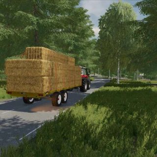 Bale trailer Lizard Sp8 v1.0 FS22 Mod | Farming Simulator 22 Mod