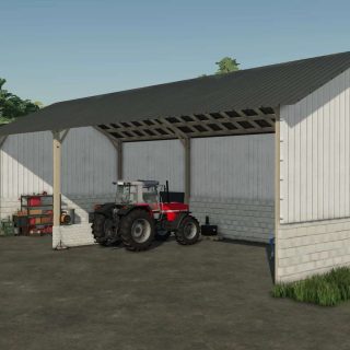 Sheet metal building v1.0 FS22 Mod | Farming Simulator 22 Mod