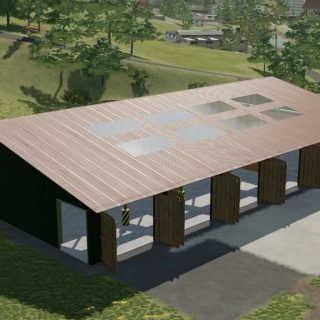 Big Grain Shed v1.0 FS22 Mod | Farming Simulator 22 Mod