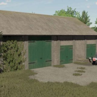 Big White Cow Barn v1.1 FS22 Mod | Farming Simulator 22 Mod