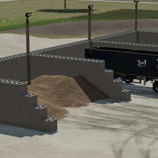 Bulk Material Bunker v1.0 FS22 Mod | Farming Simulator 22 Mod