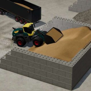 Bulk Material Bunker v1.0 FS22 Mod | Farming Simulator 22 Mod