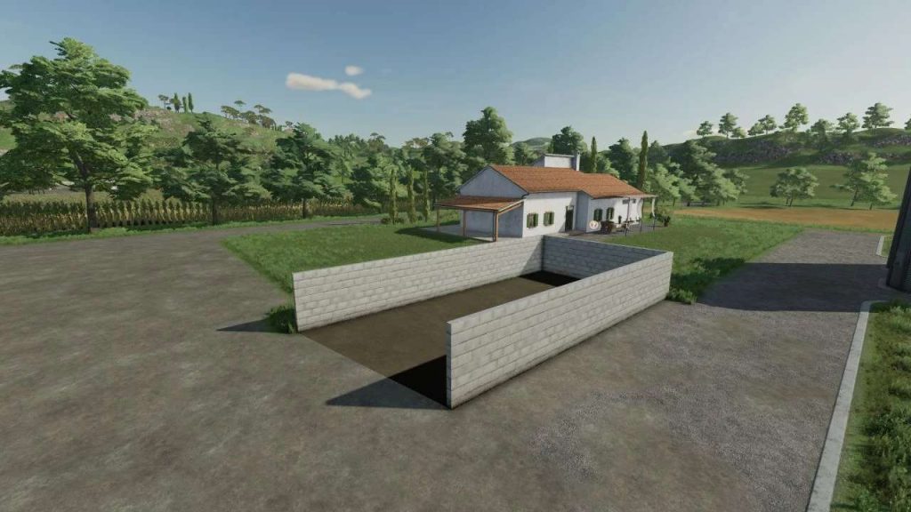 BunkerSilo Cinderblock v1.0 FS22 Mod | Farming Simulator 22 Mod