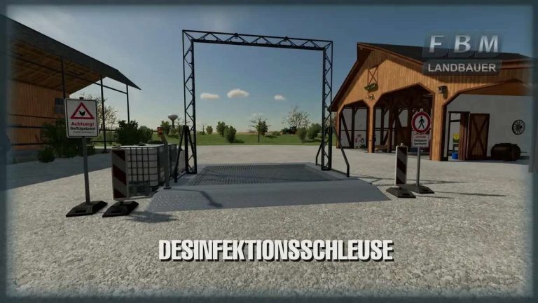 Disinfection Lock v1.0 FS22 Mod | Farming Simulator 22 Mod