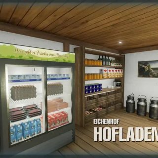 Eichenhof Farm Shop (PGP) v1.0.1 FS22 Mod | Farming Simulator 22 Mod