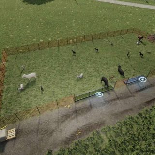 Enhanced Sheep And Goat Pasture v1.0 FS22 Mod | Farming Simulator 22 Mod