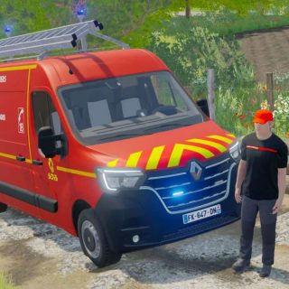 French Firefighters Uniform v1.0 FS22 Mod | Farming Simulator 22 Mod