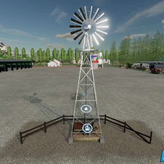 American Wind Turbine By BOB51160 v1.0 FS22 Mod | Farming Simulator 22 Mod